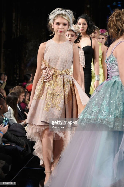 Girls Luxury Couture Dress - Jaycee – Elena Collection