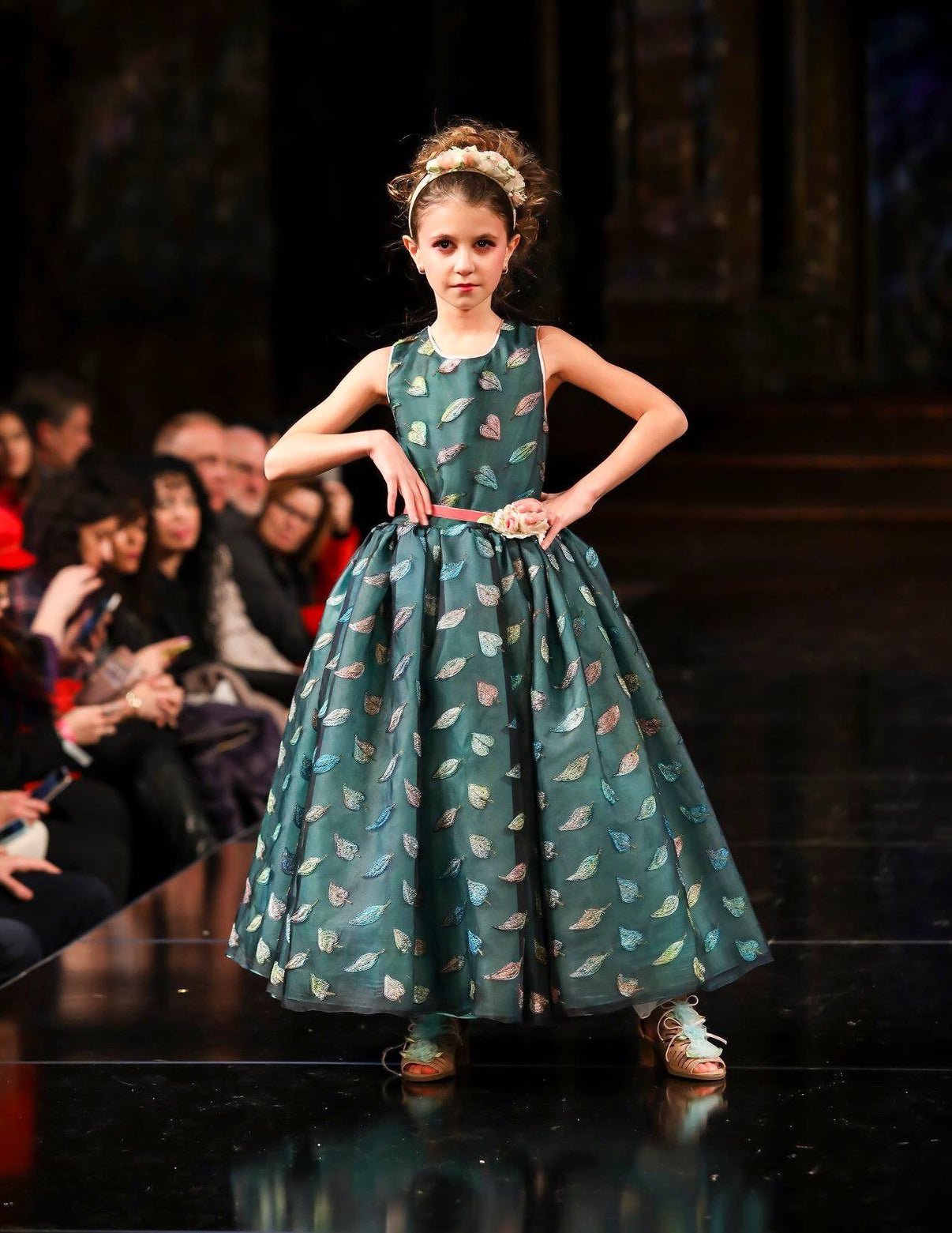 Silk flower girl dress-Alessandra – Elena Collection